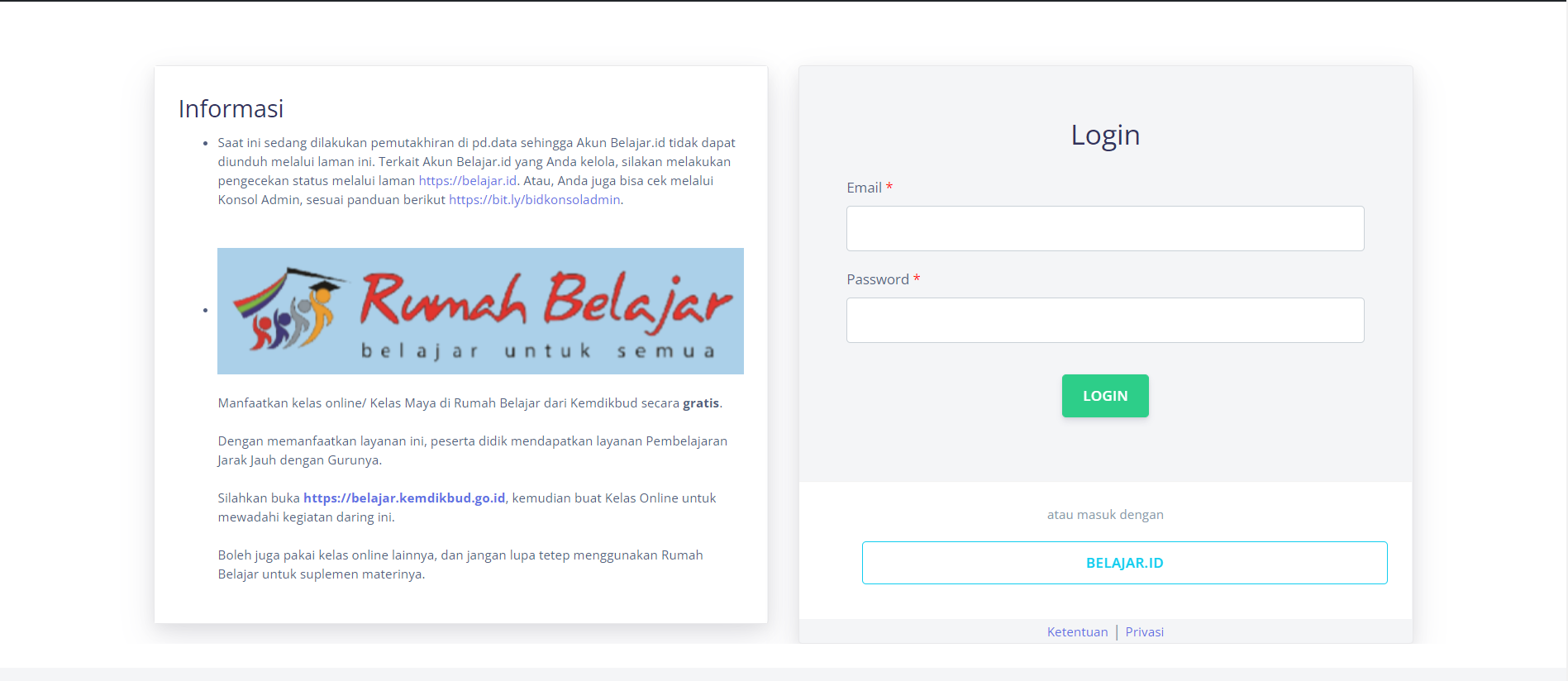 Admin belajar.id Wajib Tahu, Cara Baru Ajukan Akun Pembelajaran Untuk ...